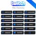 19x Minimalistic Blue Twitch Panels - Etsy