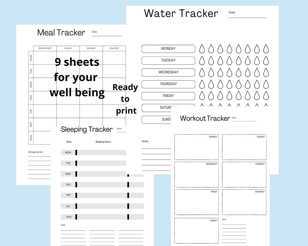 Healthy Check List Health Check List Self Care Check List - Etsy