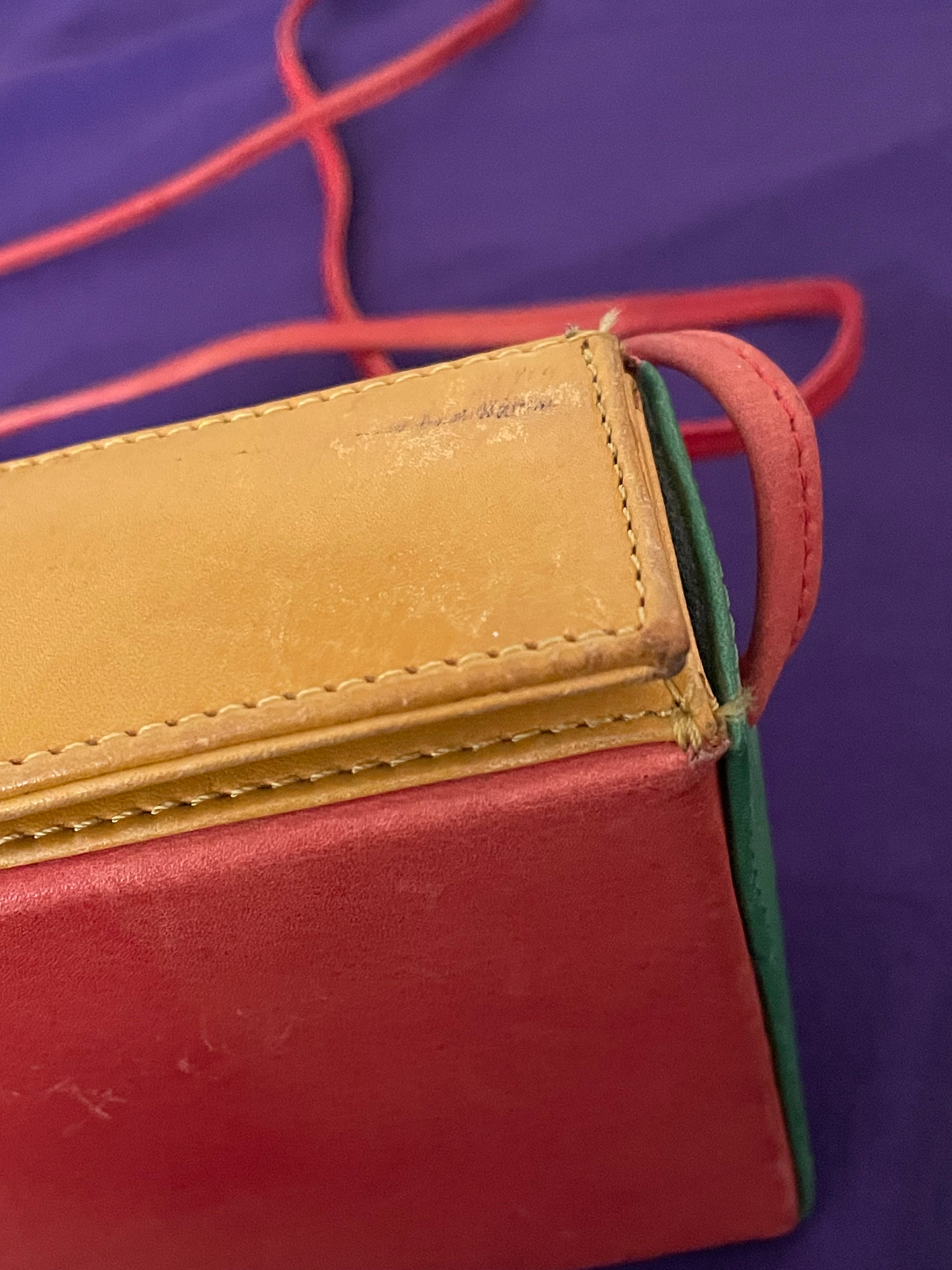 Colour-block Rectangle Lunchbox Style Bag Crossbody Purse Possibly ...