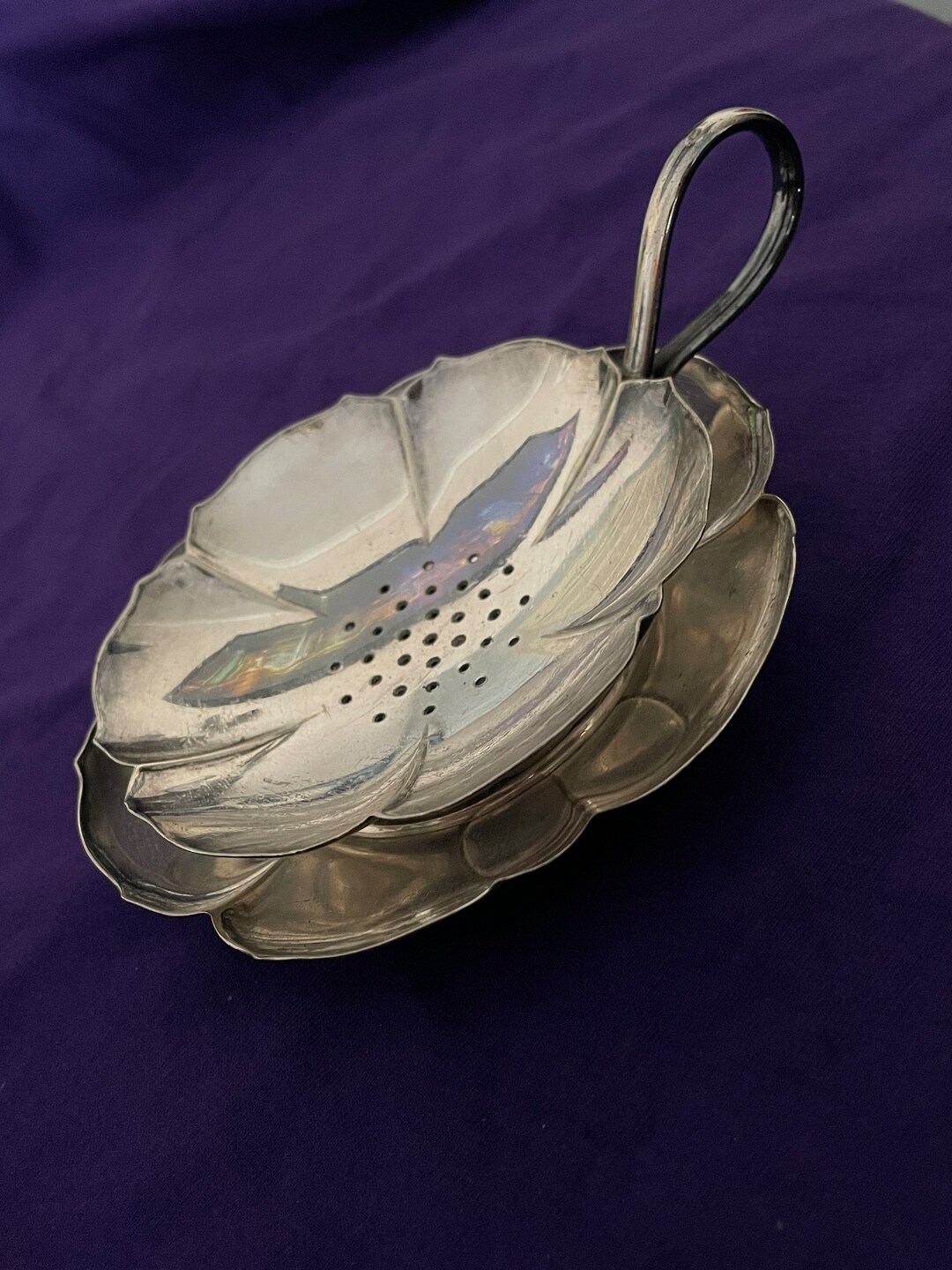 Vintage Wellner Tea Strainer, Sieve, Silver Plated, Pattern 2200 ...
