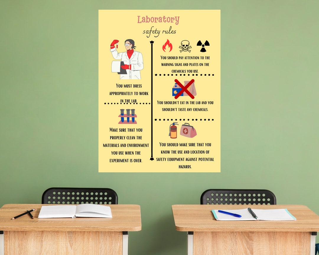 Laboratory Safety Rules Pdf Safety Rules Laboratory Safety - Etsy