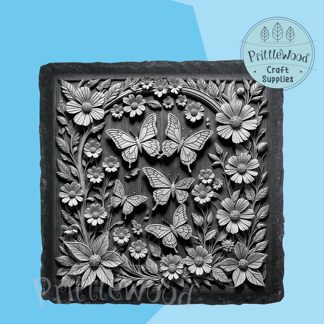 3D Butterfly Laser Engraving PNG File (digital File) - Etsy