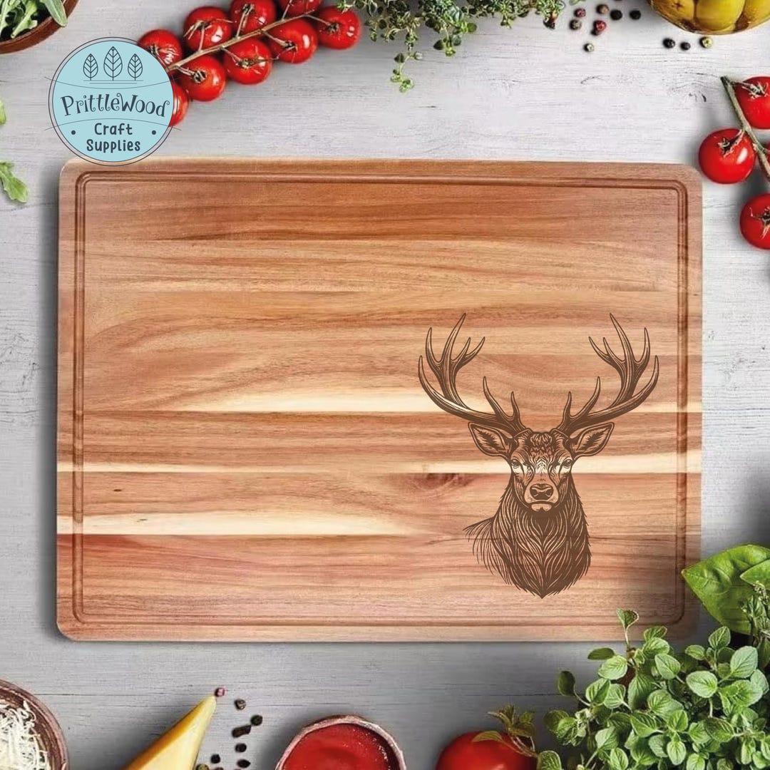 Wise Stag Png, Deer Stag Svg, Glowforge Svg, Lightburn File, Laser ...