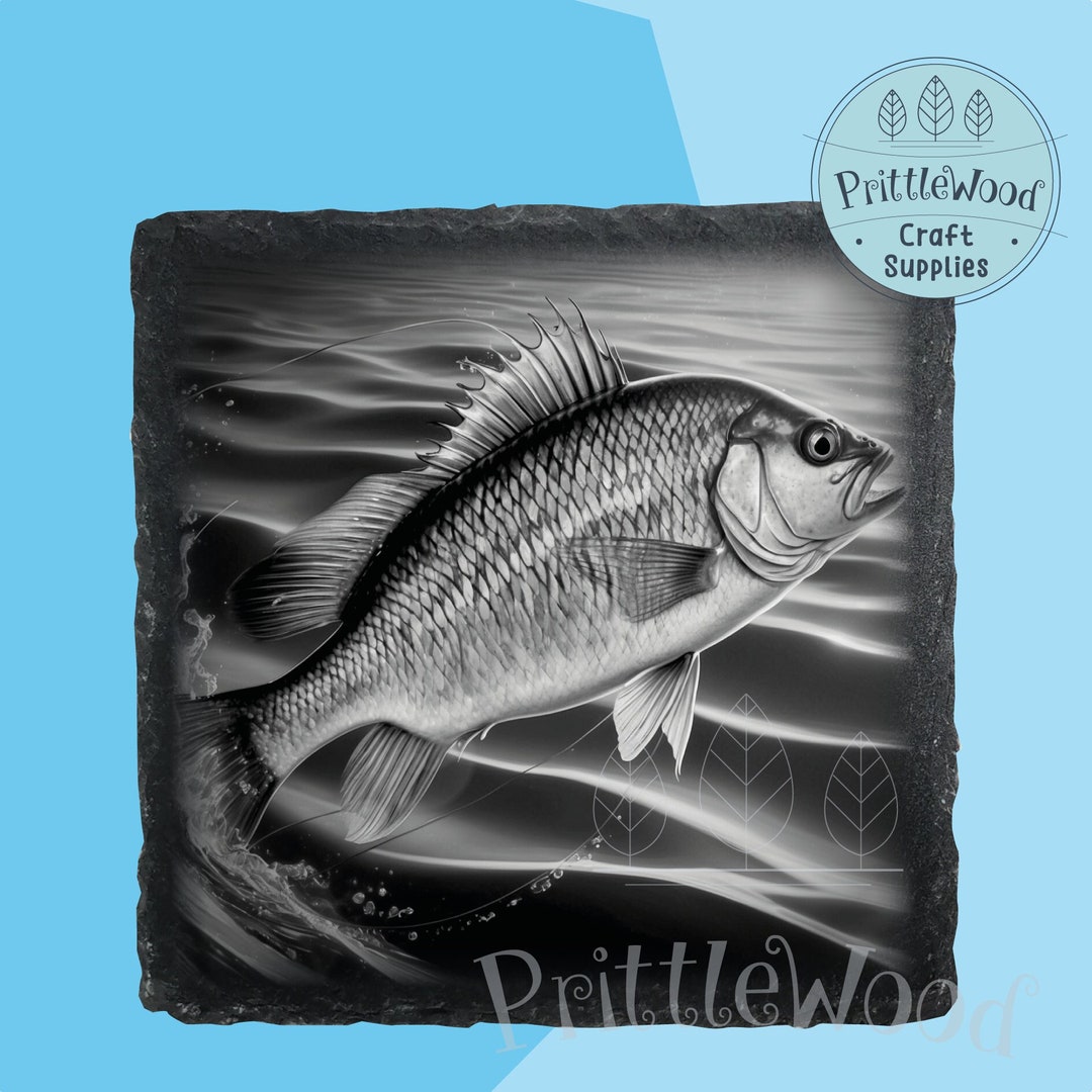Bass Fish, Laser Engrave, Laser PNG File, Lightburn, Xtool, Glowforge ...