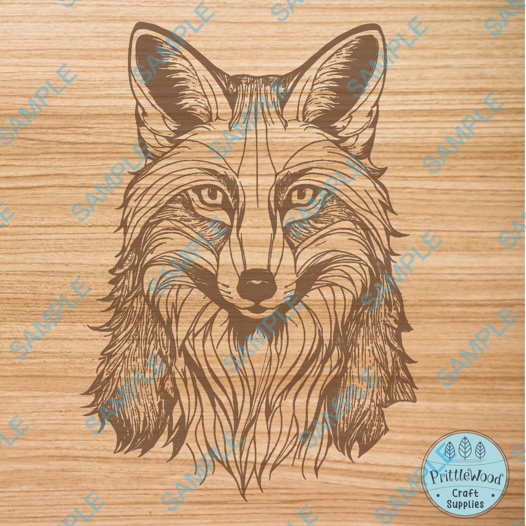 Fox Png, Fox Svg, Glowforge Svg, Fox Glowforge File, Lightburn File ...