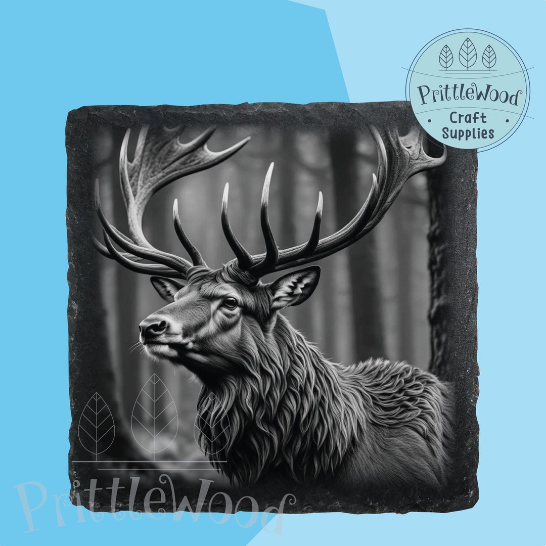 Noble Stag Png File, Laser File, Lightburn, Xtool, Glowforge, Co2, Stag ...
