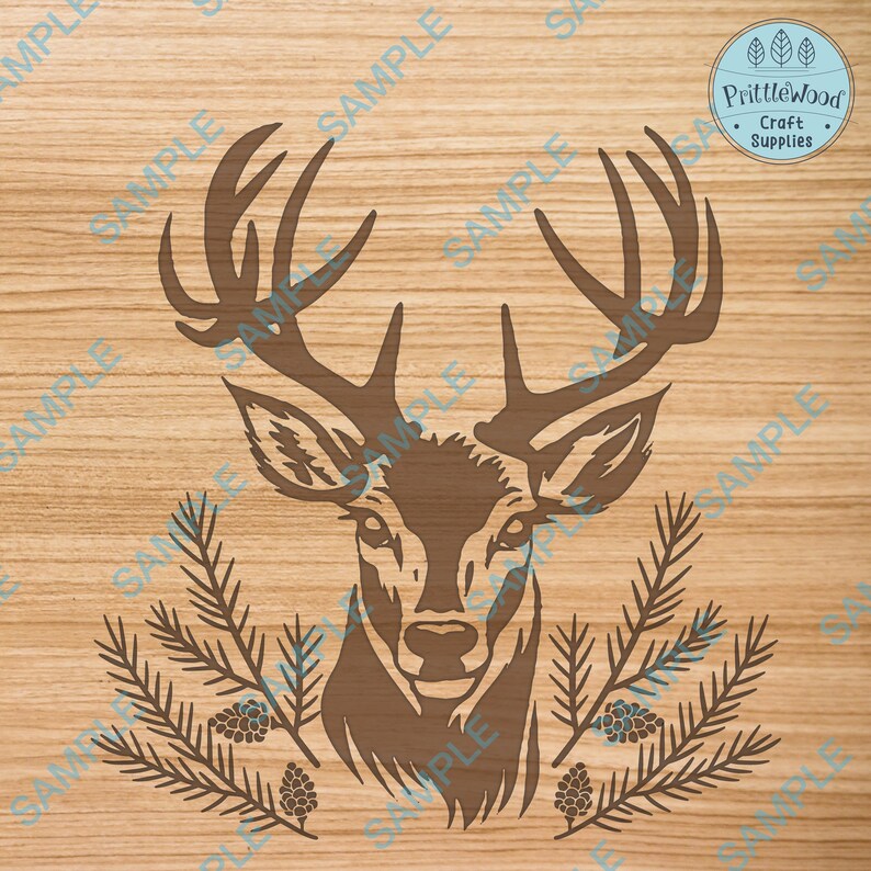 Stag Png, Deer Svg, Glowforge Svg, Lightburn File, Laser Engrave, Stag ...