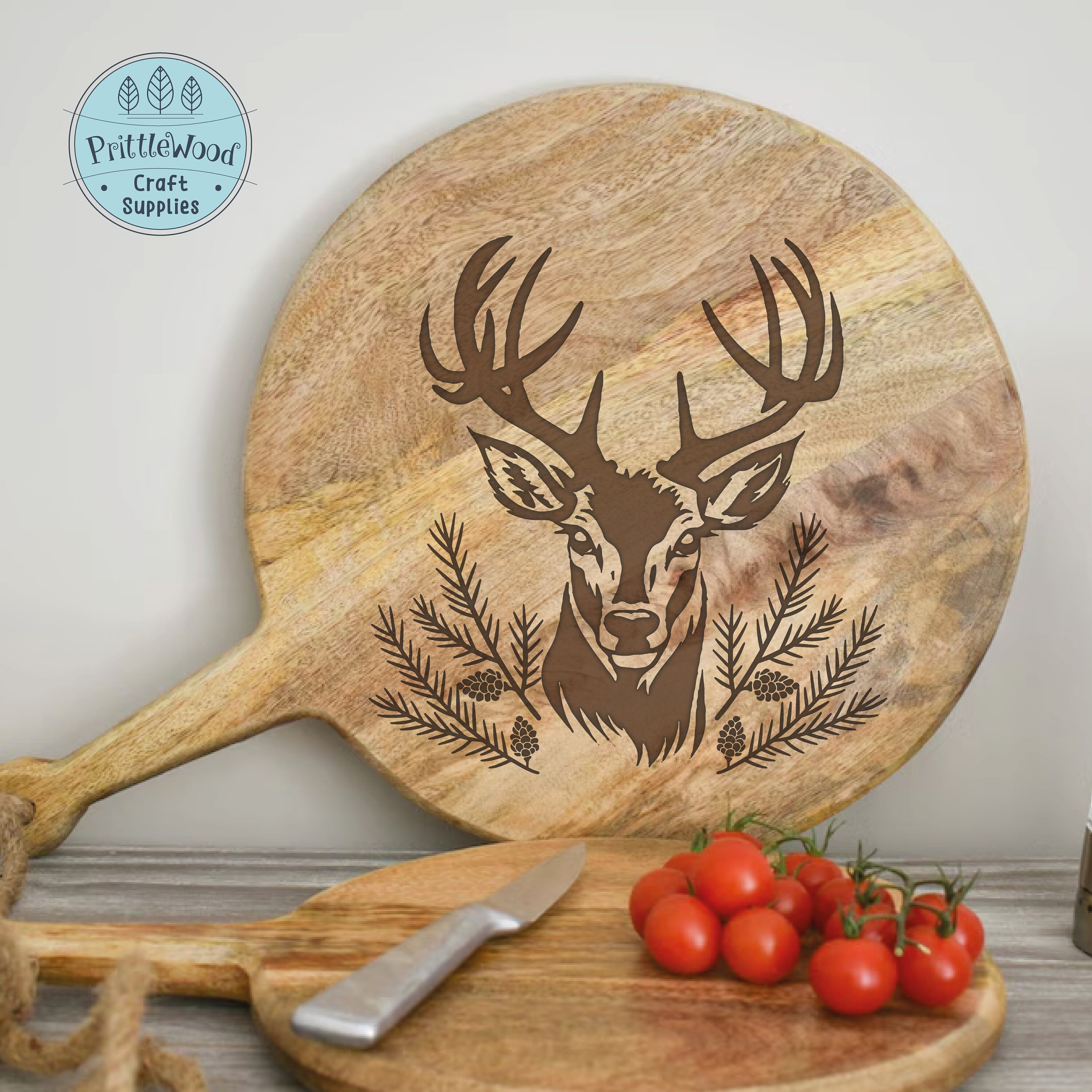 Stag Png, Deer Svg, Glowforge Svg, Lightburn File, Laser Engrave, Stag ...