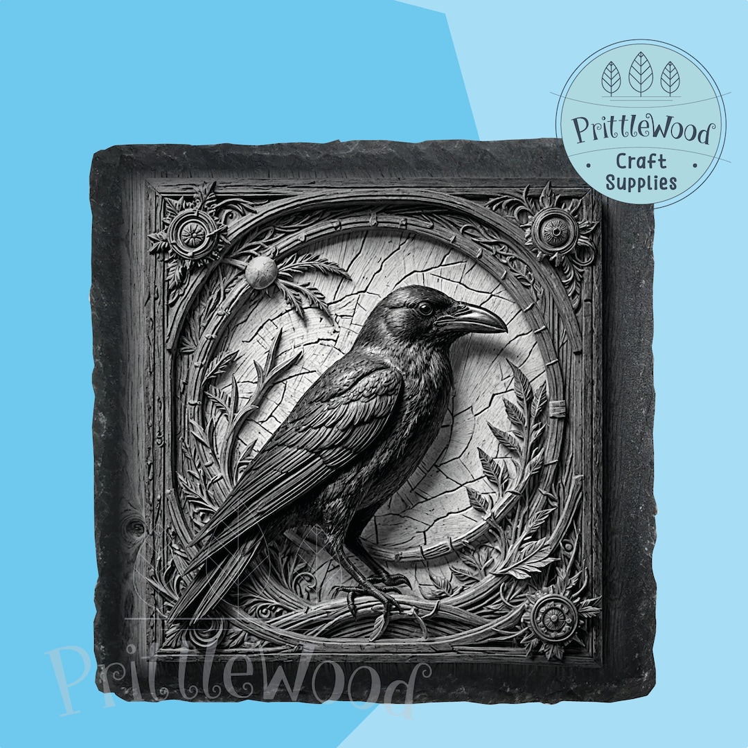 Crow Png, Laser Png File, Raven Png, Laser File, Lightburn, Xtool ...