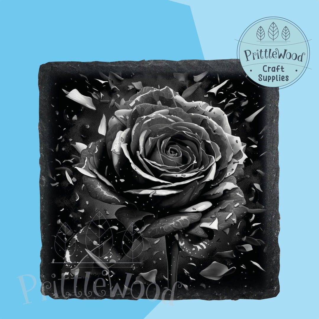 Rose Laser Png File, Laser File, Lightburn, Xtool, Rose Glowforge, Co2 ...