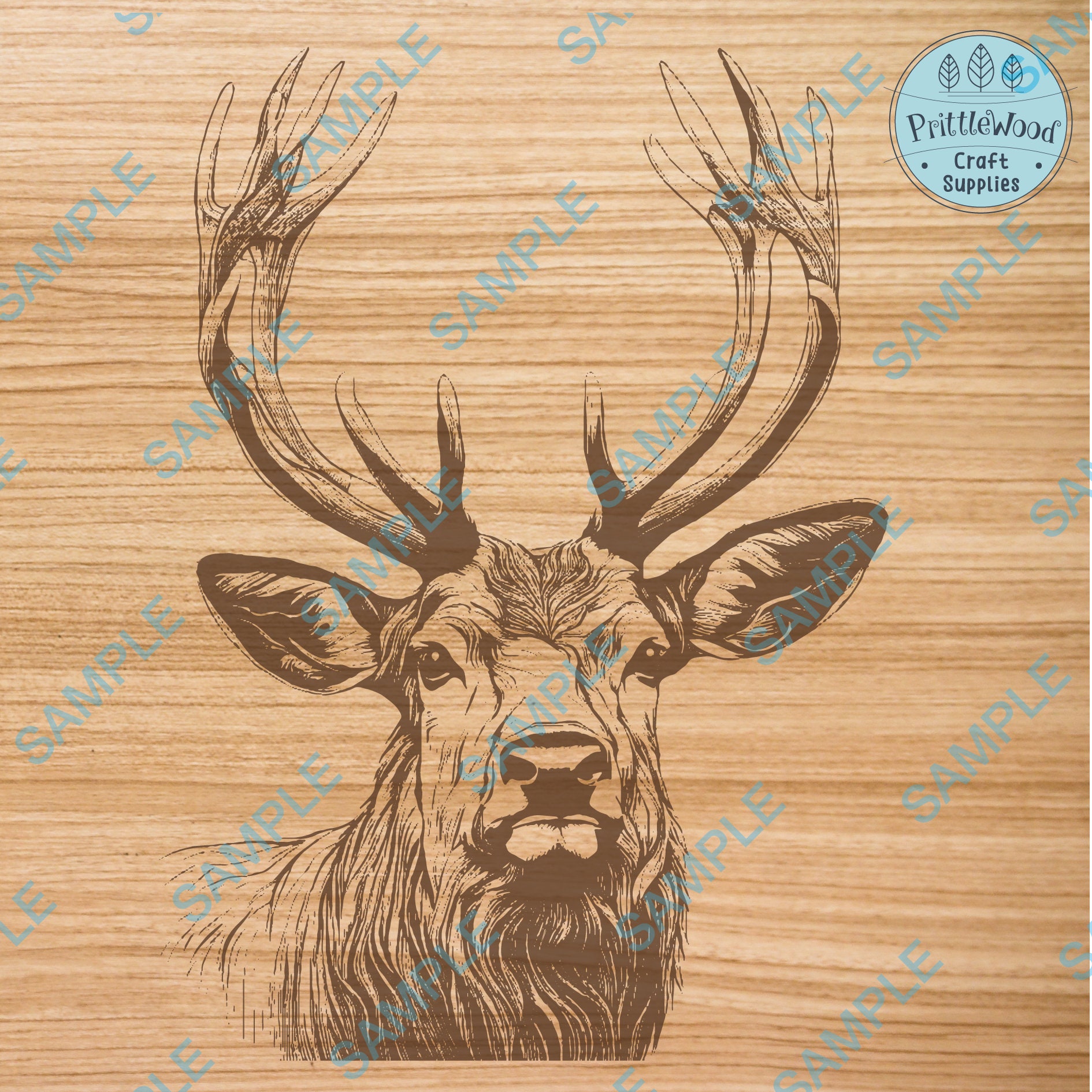 Wise Stag Png, Deer Stag Svg, Glowforge Svg, Lightburn File, Laser ...