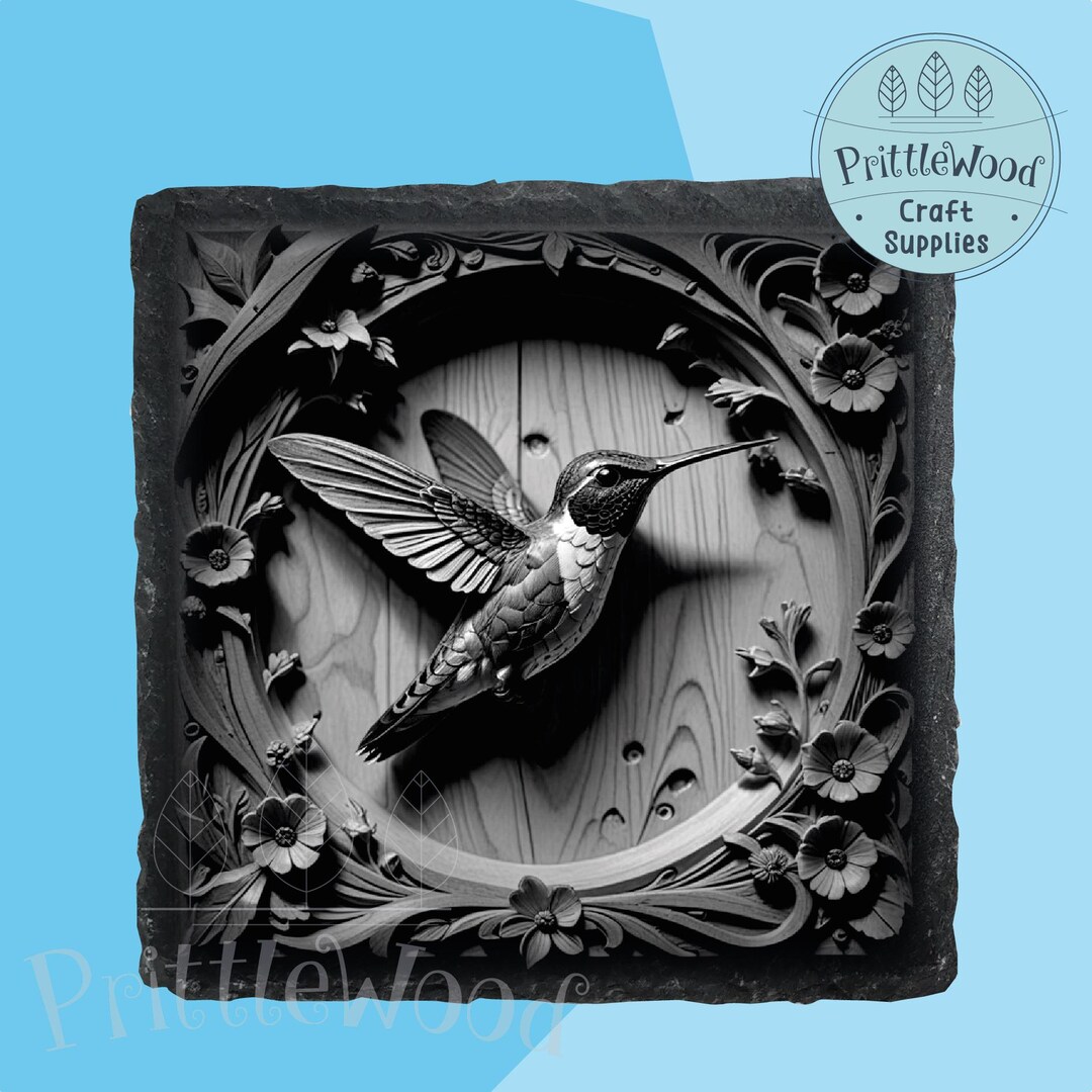 Hummingbird 3D Illusion Laser Engraving PNG File (digital File) - Etsy