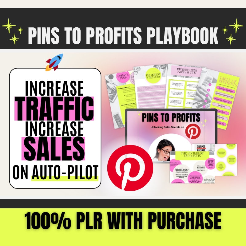 Pins to Profits Playbook Pinterest Guide Make More Sales With Pinterest ...