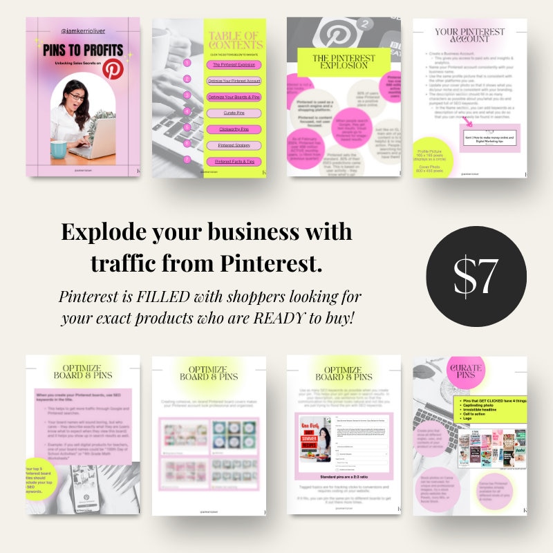 Pins to Profits Playbook Pinterest Guide Make More Sales With Pinterest ...