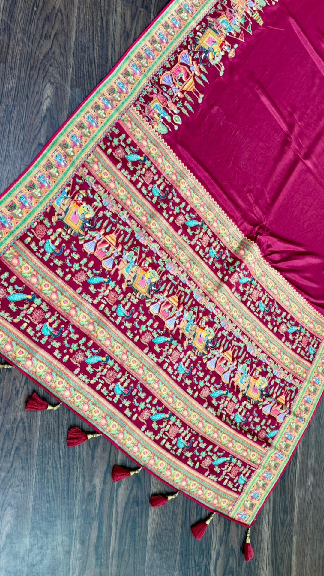 Kani Weaving Kani Silk Kashmiri Silk Traditional Weaving Luxury Fabric ...