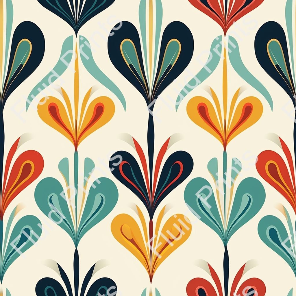 Vintage Seamless Patterns - 24-pack Retro Digital Paper, 4000x4000px ...