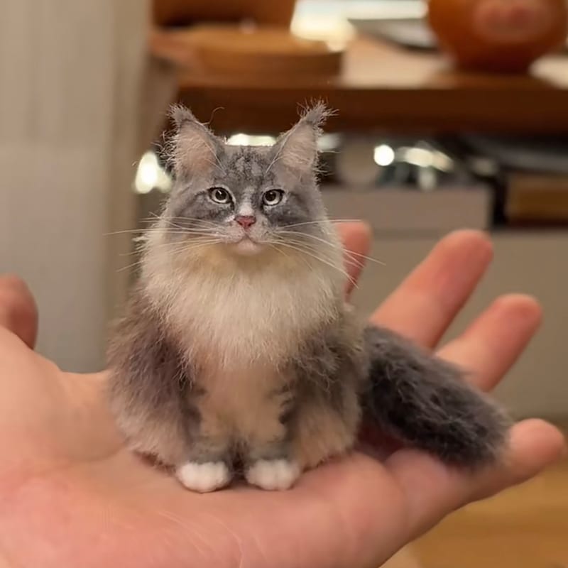 Realistic Stuffed Cat - Etsy