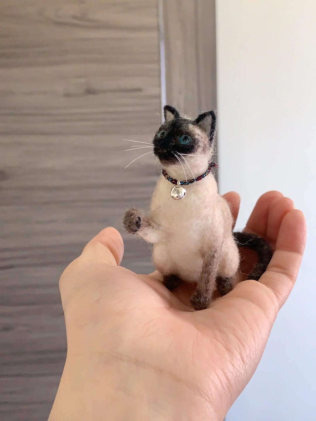 Custom Pet Portrait Felted Cat,felted Wool Crafts,felted Miniature ...