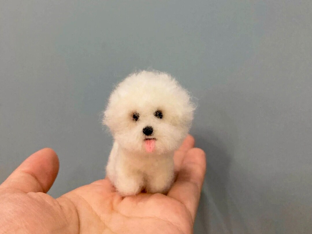 Mini Felted Wool Puppy,felted Wool Crafts,felted Miniature,small Felted ...