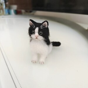 Mini Felted Wool Cat,felted Wool Crafts,felted Miniature,small Felted ...