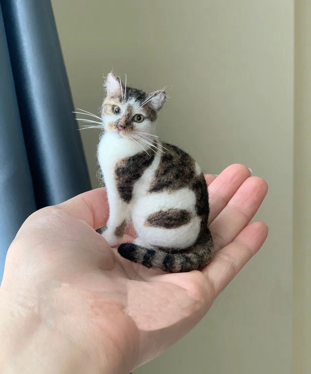 Custom Needle Felted Cat Figurine|custom Wool Felting Cat Portrait ...