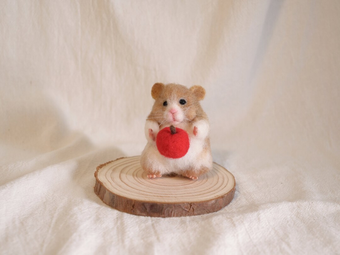 Needle Felted Pet,felt Hamster,gift for Hamster Enthusiasts,felt Animal ...