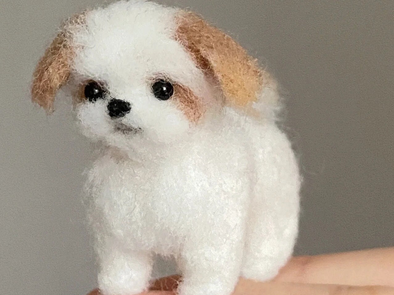 Needle Felted Dog,pet Replica Puppy,felted Wool Crafts,felted Miniature ...
