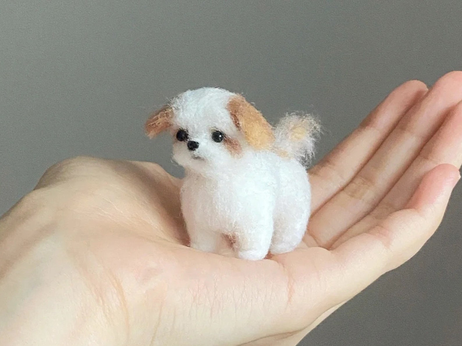 Needle Felted Dog,pet Replica Puppy,felted Wool Crafts,felted Miniature ...