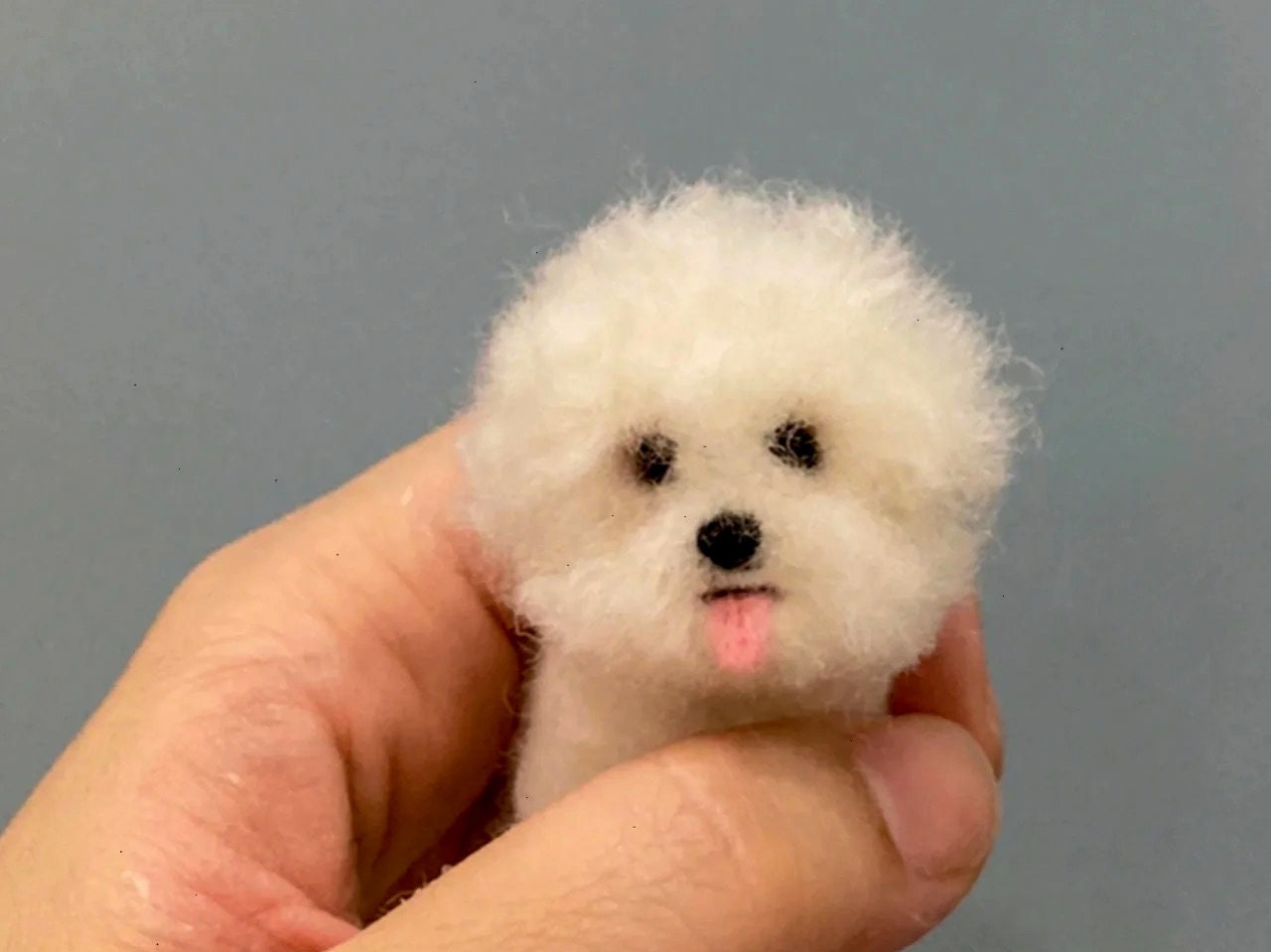 Mini Felted Wool Puppy,felted Wool Crafts,felted Miniature,small Felted ...
