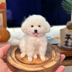 Mini Felt Wool Dog,felt Wool Crafts, Felt Miniature, Small Felt ...