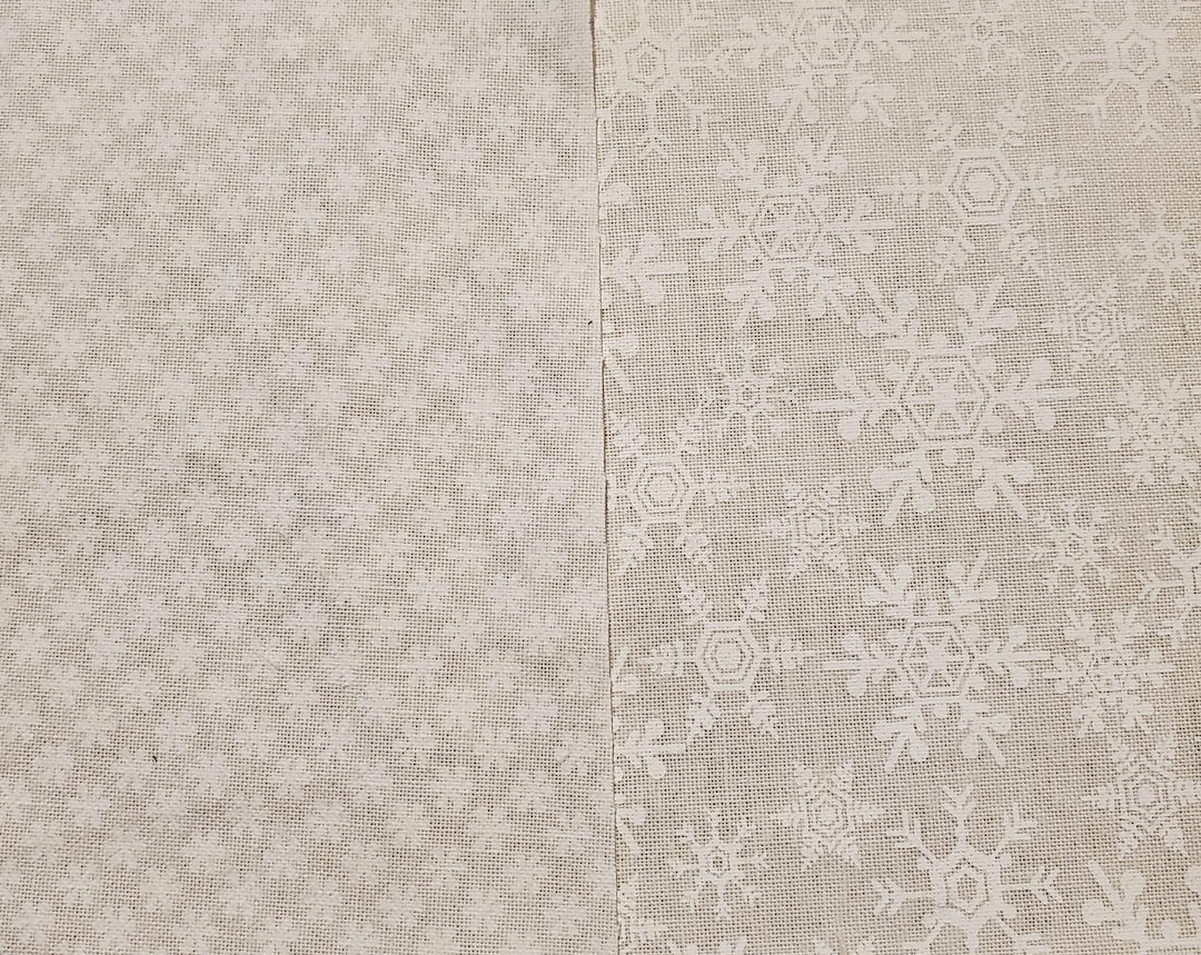 50 Piece Precut White Snowflakes on White Christmas Cotton Fabric 2 ...