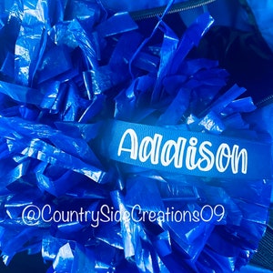 Personalized Pom Pom Tags for Cheerleading. - Etsy