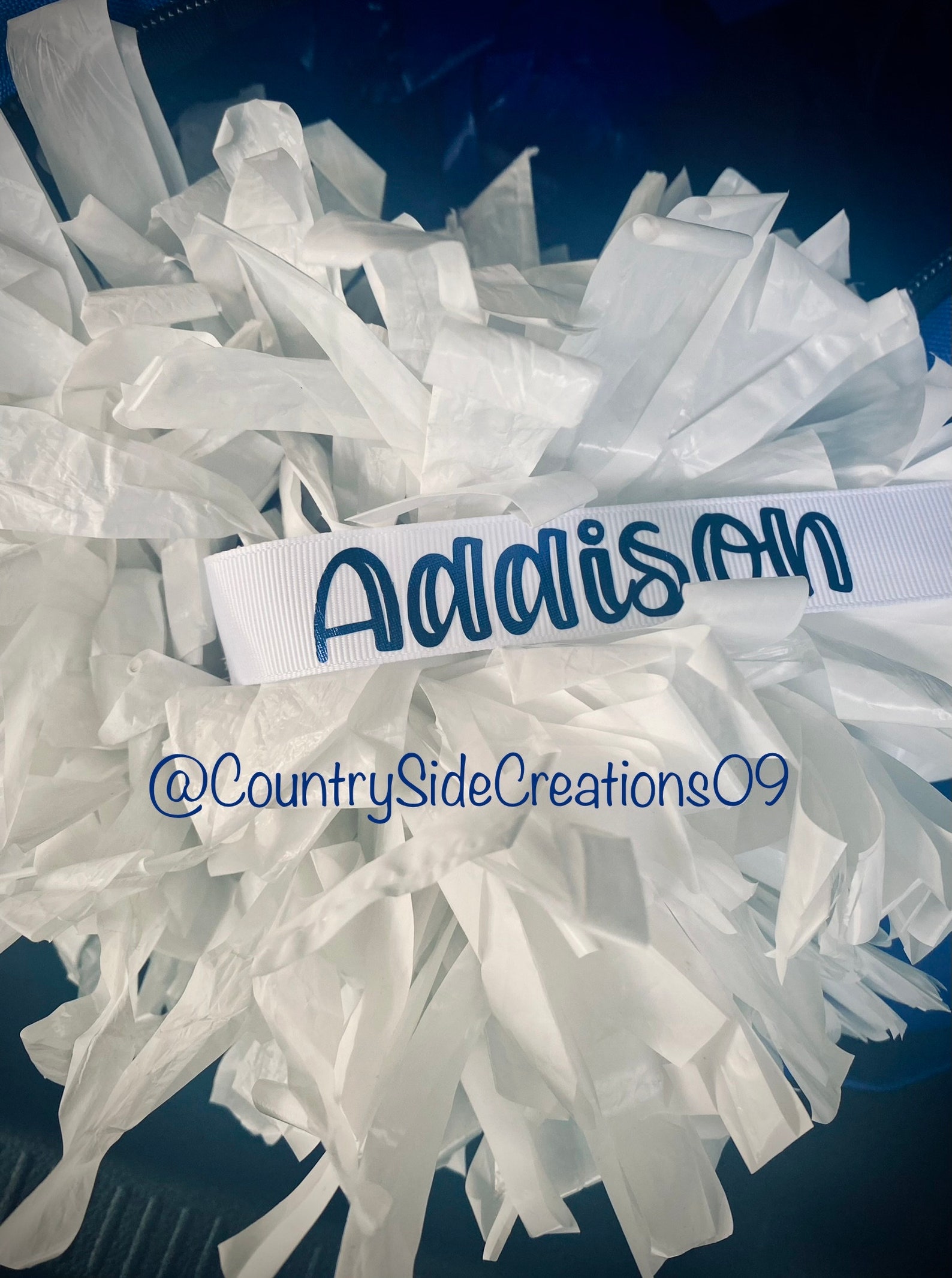 Personalized Pom Pom Name Tags for Cheerleading or Dance. - Etsy
