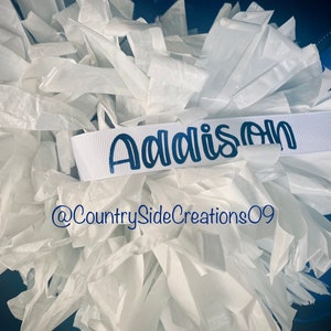 Personalized Pom Pom Name Tags for Cheerleading or Dance. - Etsy