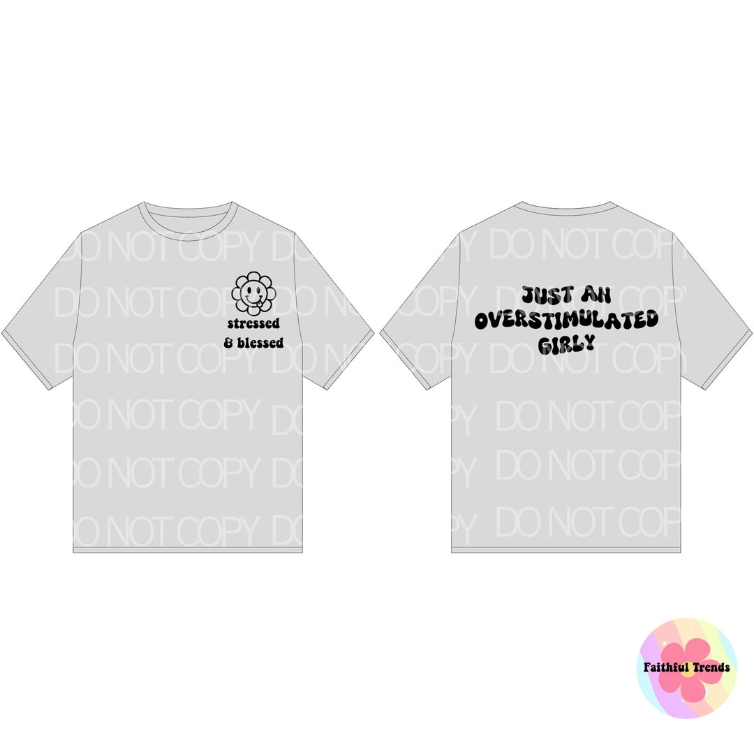 Overstimulated Girly Digital Design PNG - Etsy