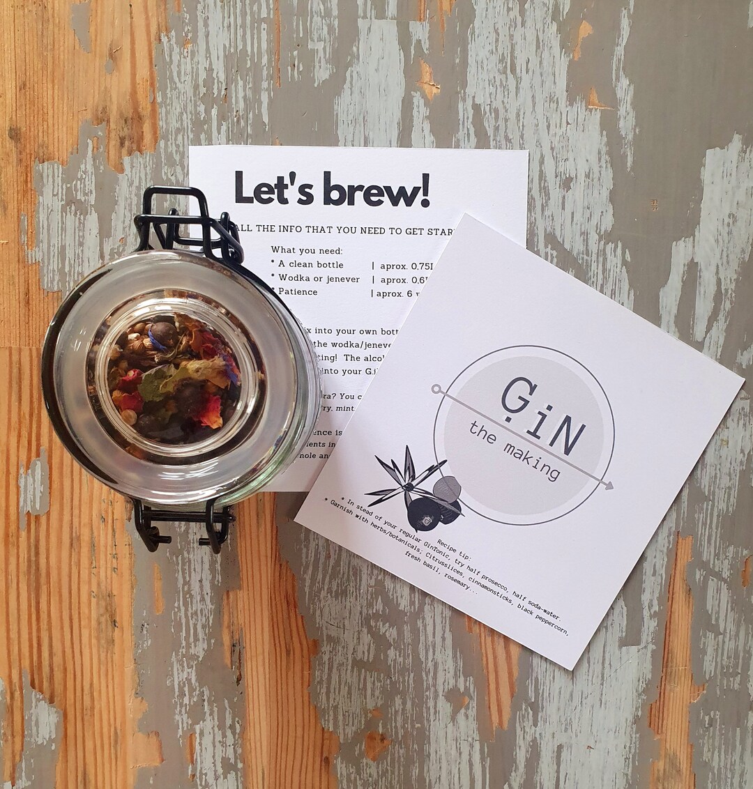DIY Gin Making Mix Make Your Own Compound Gin Homebrew Mix Herbs and ...