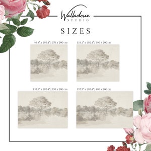 Stylish Forest Removable Wall Mural for Elegant Accent Wall 02 - Etsy