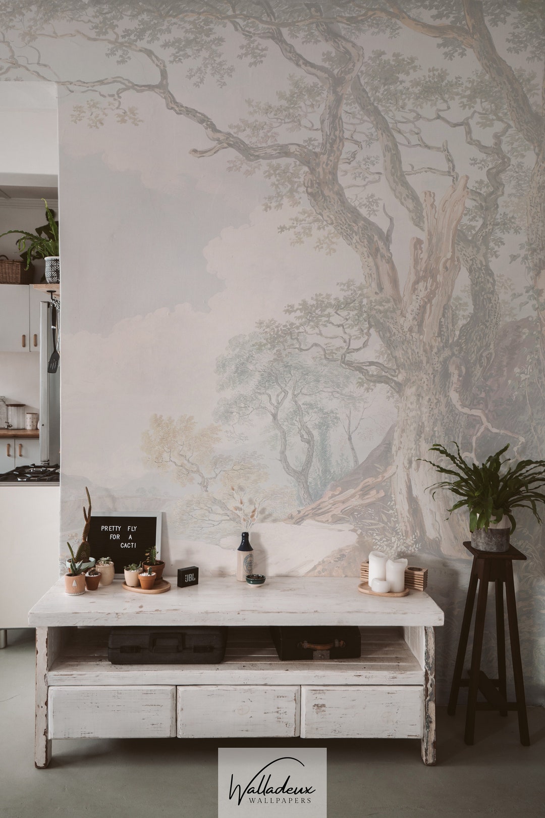 Delicate French Trees Peel and Stick Large Panoramic Wall Mural 31 - Etsy