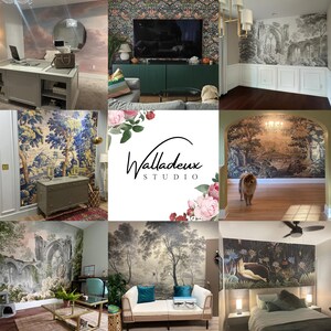 Dark Aesthetic Forest Removable Wall Decoration, Murky Trees Wallpaper ...