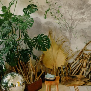 Stylish Forest Removable Wall Mural for Elegant Accent Wall 02 - Etsy