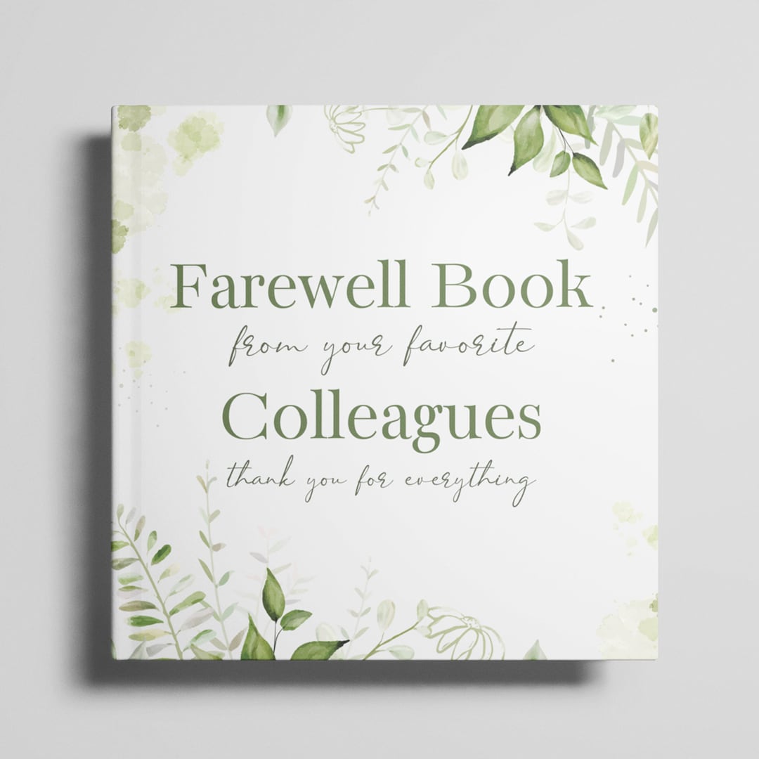 Farewell Book for Colleagues - Colleague Leaving Gift - Heartfelt ...