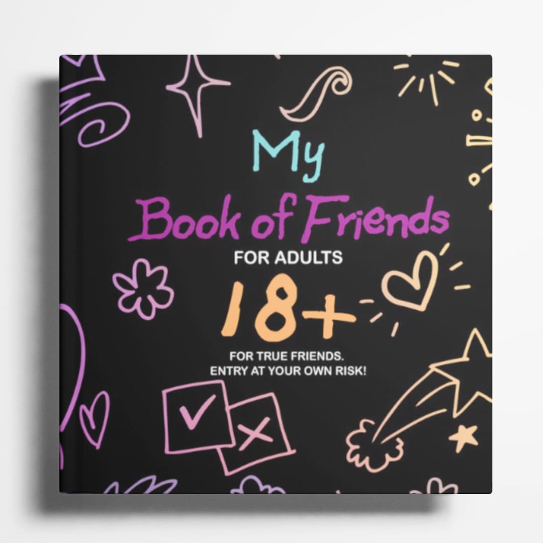 Funny Friend Book for Adults - Friendship Memory Book, Funny Friendship ...