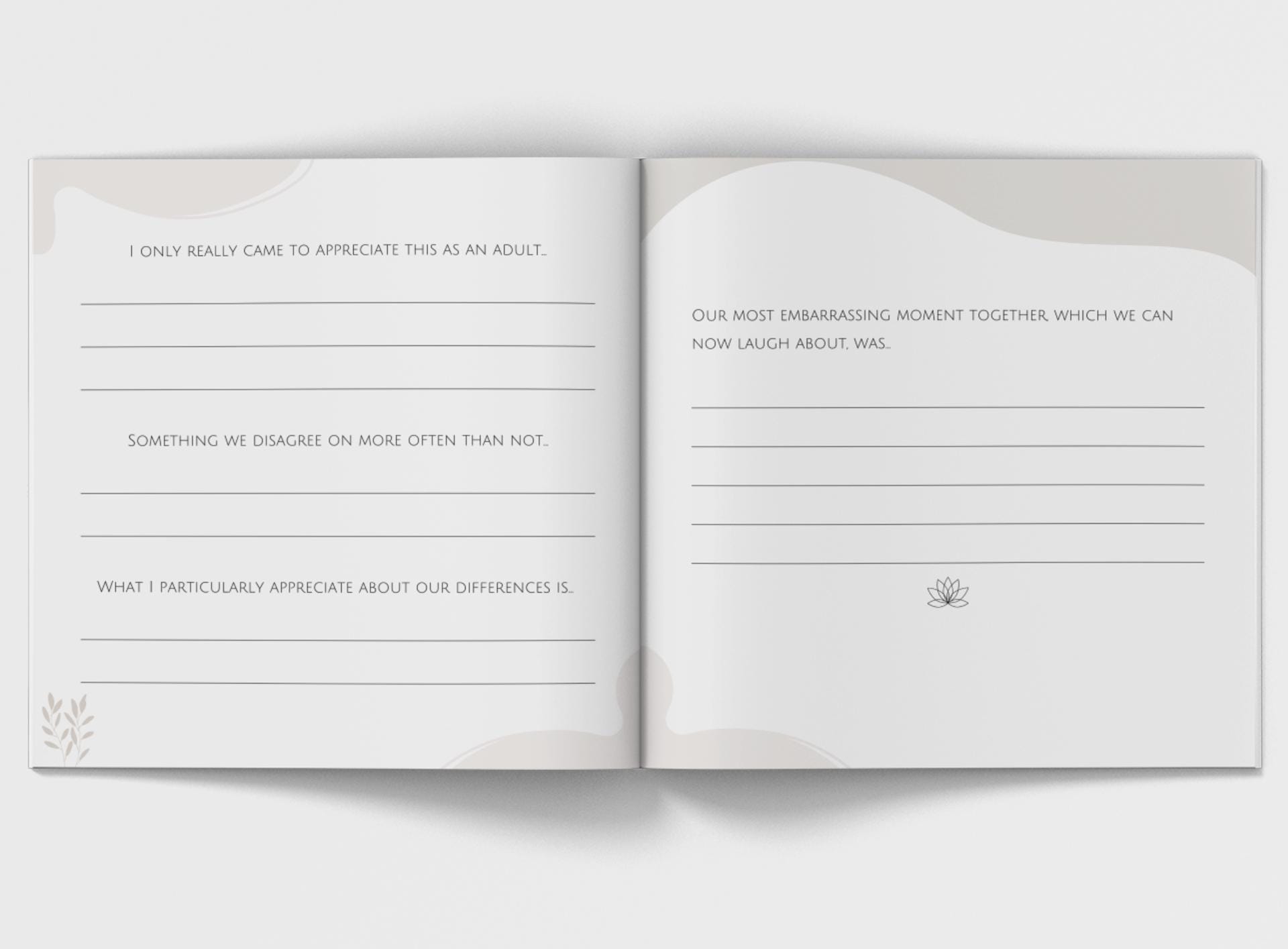 Personalized Grandma Memory Book - Grandmother Grandchild Gift, Custom ...