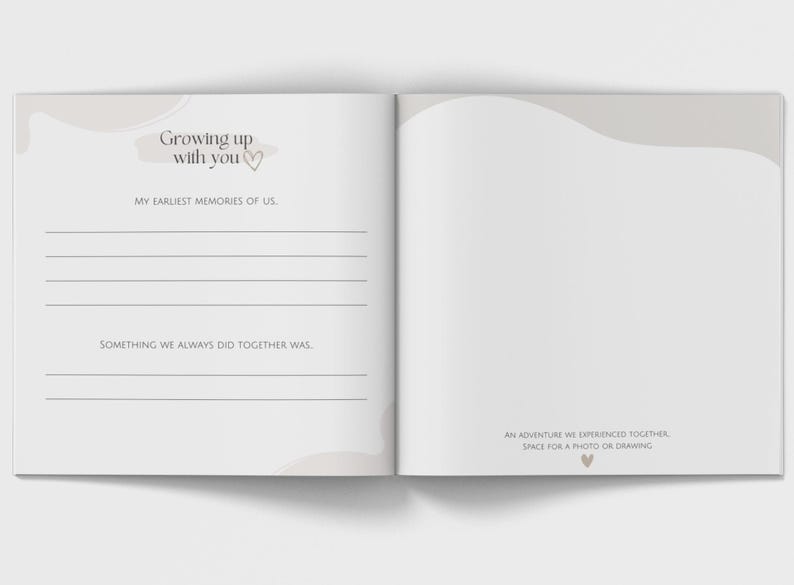 Personalized Dad Memory Book - Father Daughter Gift, Custom Father Son ...