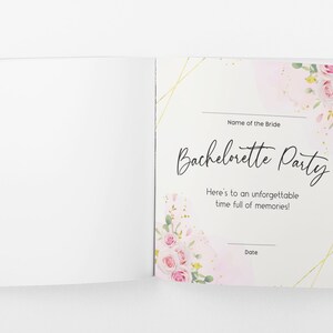 Bachelorette Guest Book Bridal Shower Keepsake for Memorable Hen ...