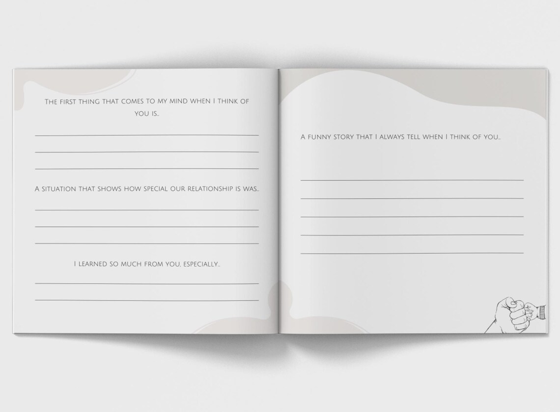 Personalized Grandma Memory Book - Grandmother Grandchild Gift, Custom ...