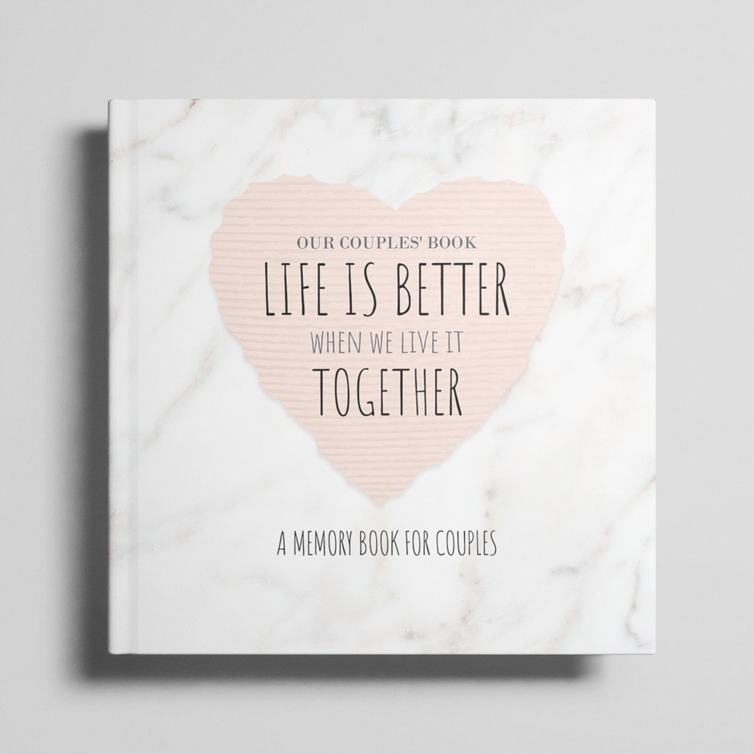 Hardcover Couple Memory Book - Perfect Gift for Her and Him I Gift Idea ...