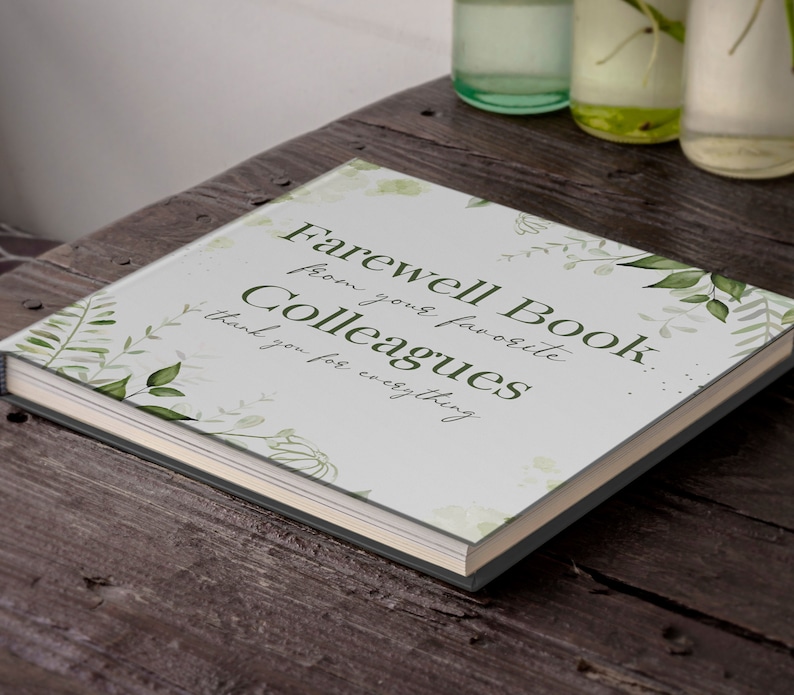 Farewell Book for Colleagues - Colleague Leaving Gift - Heartfelt ...