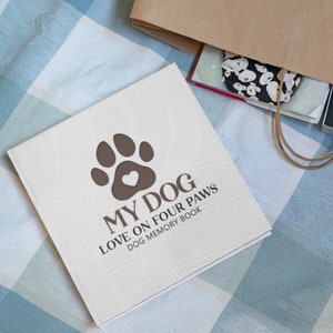 Dog Memory Book - for Dog Lovers and Owner Hardcover Pet Journal for ...