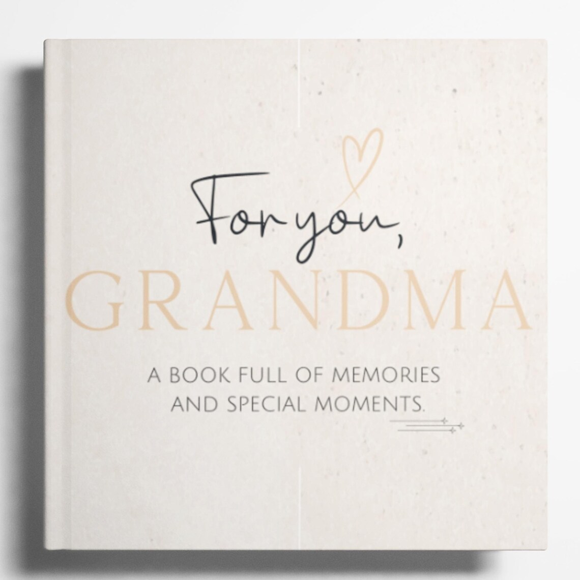 Personalized Grandma Memory Book - Grandmother Grandchild Gift, Custom ...